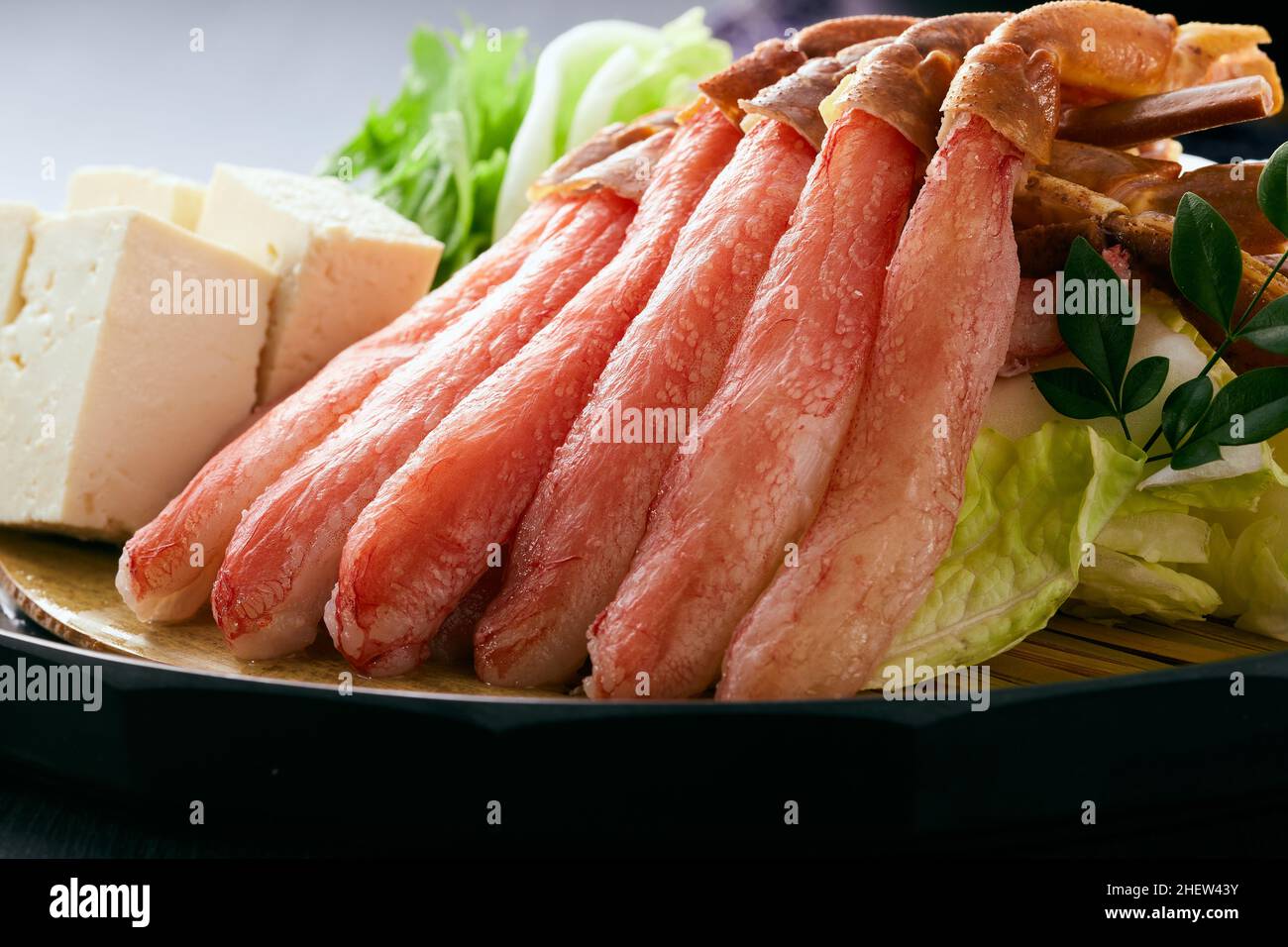 Ingredients For Crab Shabu Shabu Stock Photo - Alamy