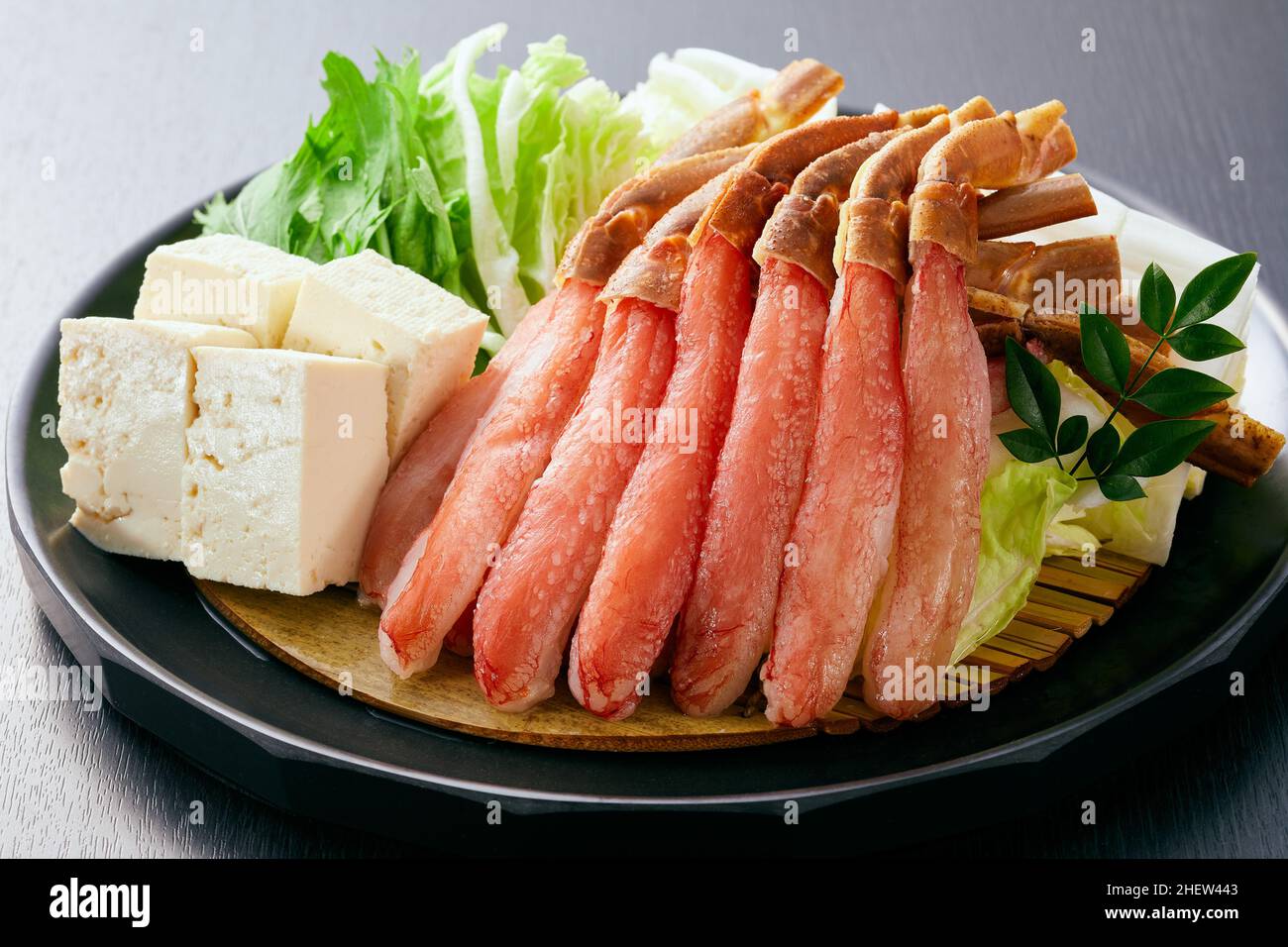 Ingredients For Crab Shabu Shabu Stock Photo - Alamy