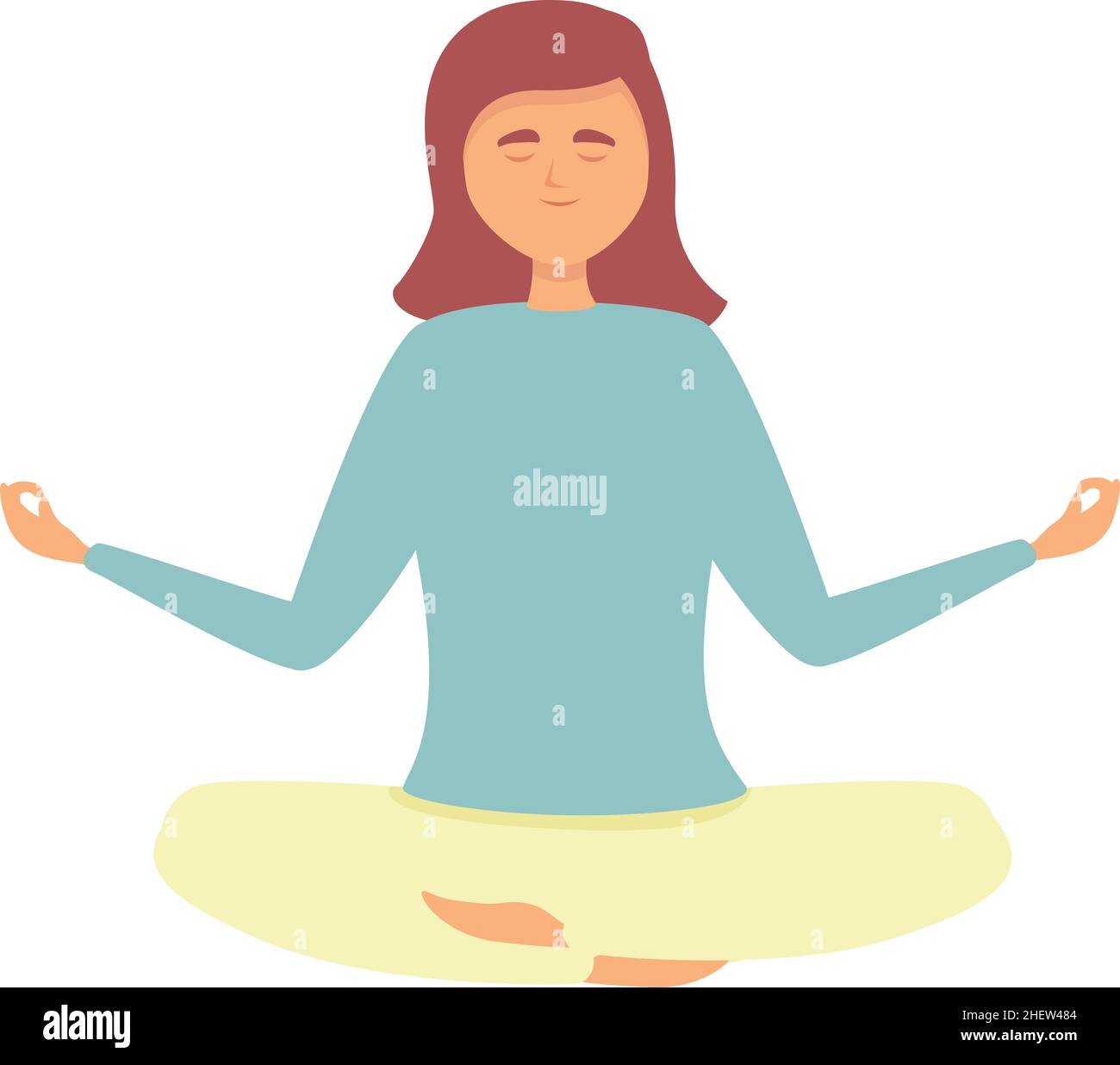 Meditate namaste Stock Vector Images - Alamy