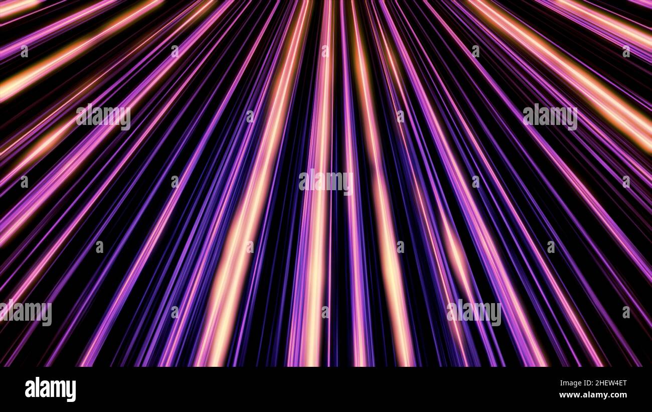 A beautiful straight colorful rays shining and spreading from one point ...