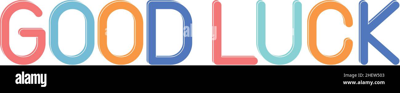 good luck words Stock Vector Image & Art - Alamy