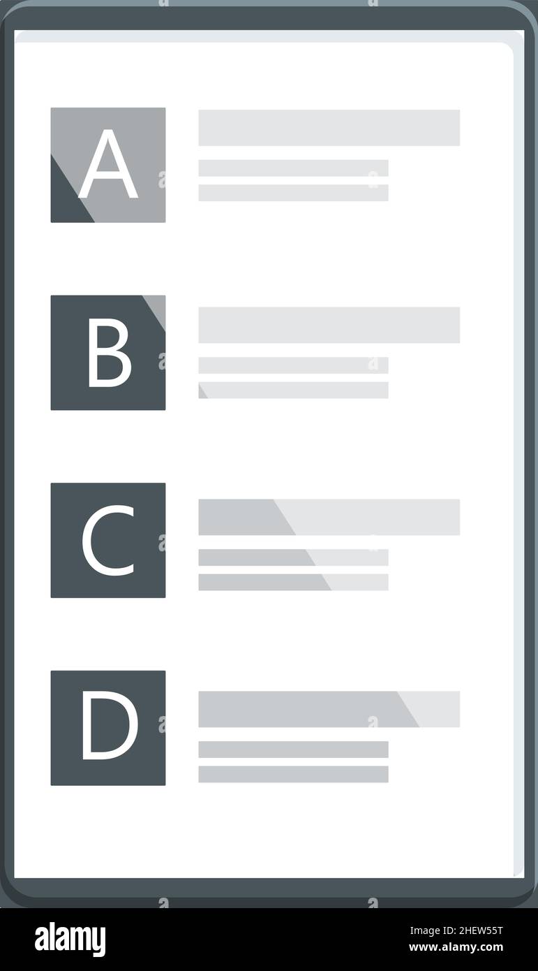 Online test icon cartoon vector. Digital computer. Internet student ...