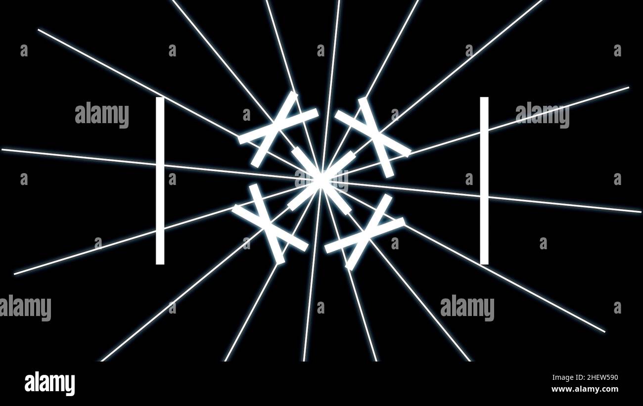 Futuristic technology video animation with moving object and lights ...