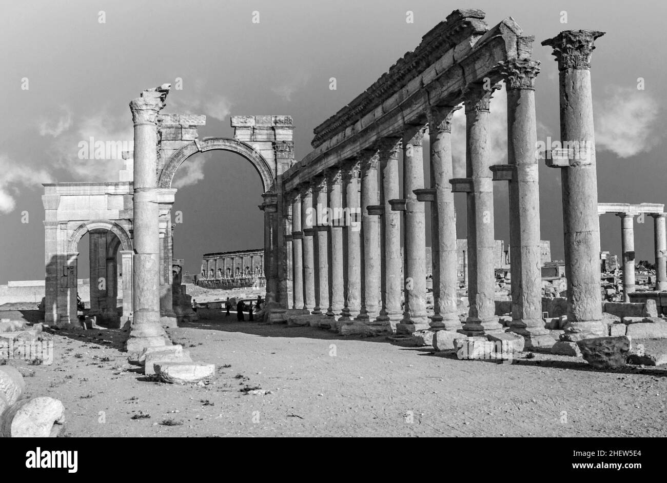 Ancient Roman time town in Palmyra, Syria Stock Photo - Alamy