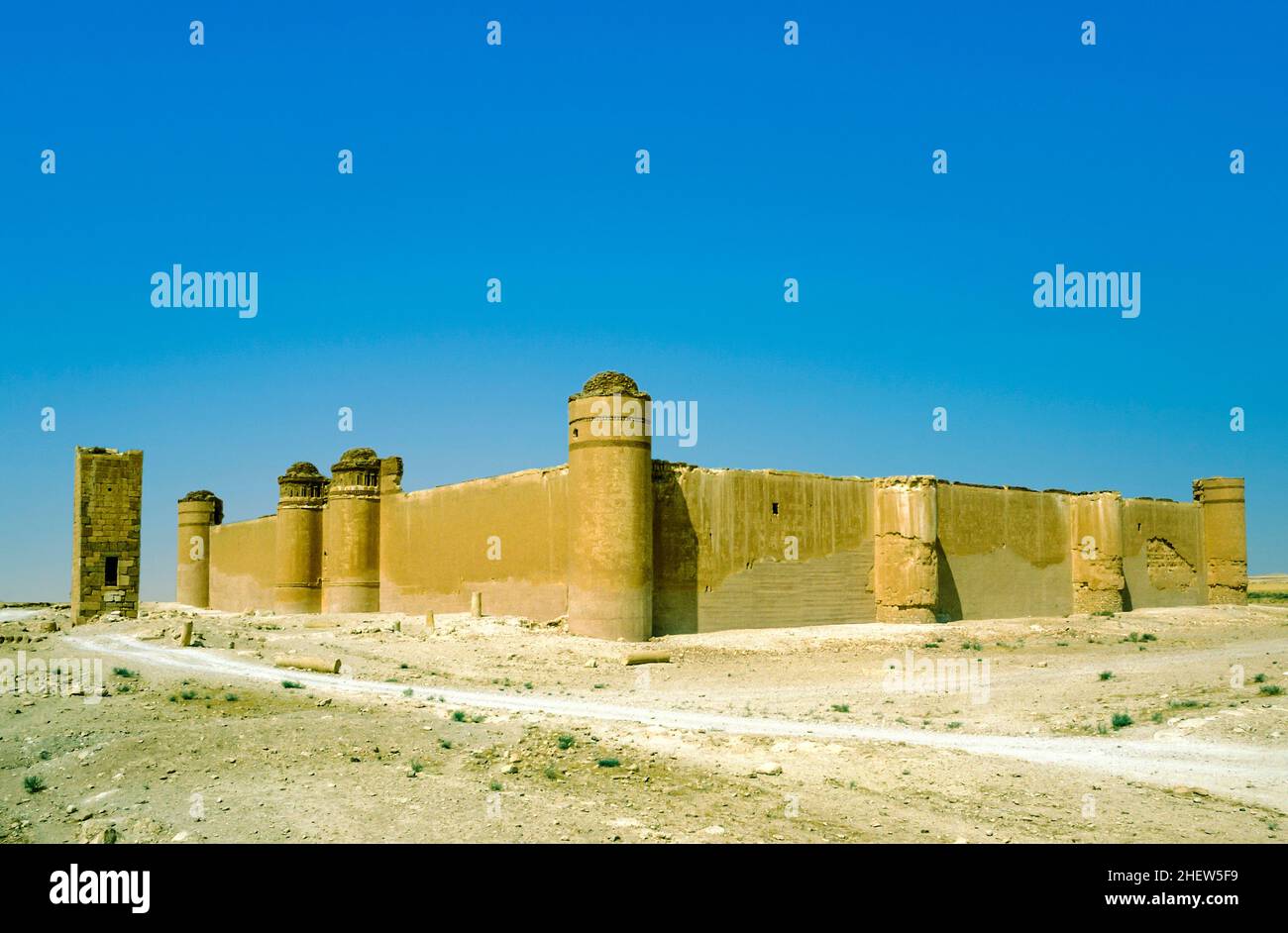 Qasr al-Hayr al-Sharqi castle in the syrian desert on Oct 23, 1996 in ...