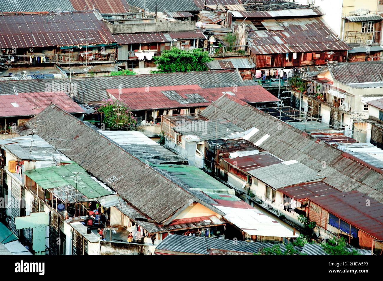 slum at river Chao Phraya Stock Photo - Alamy