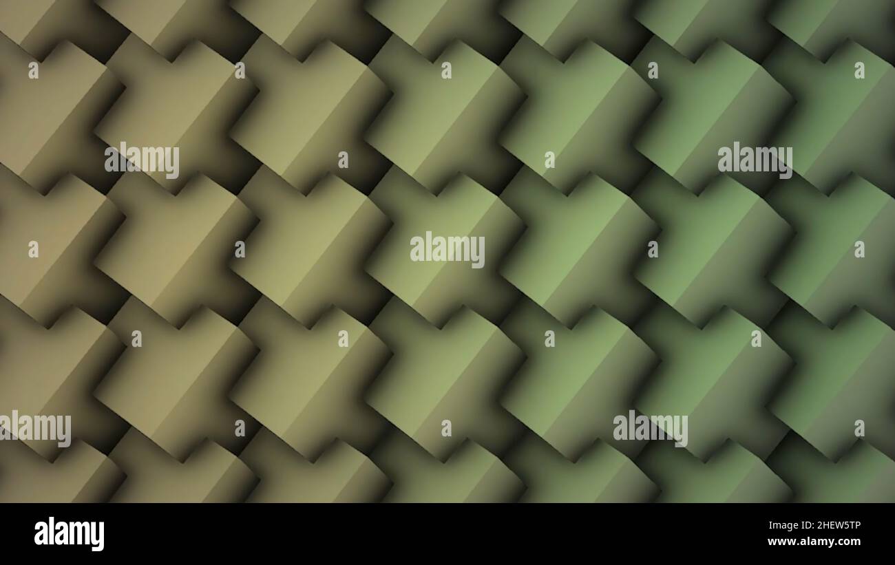 Background With Colorful Rotating Vertical Rectangular Blocks Loop Grid Of Randomized Colorful