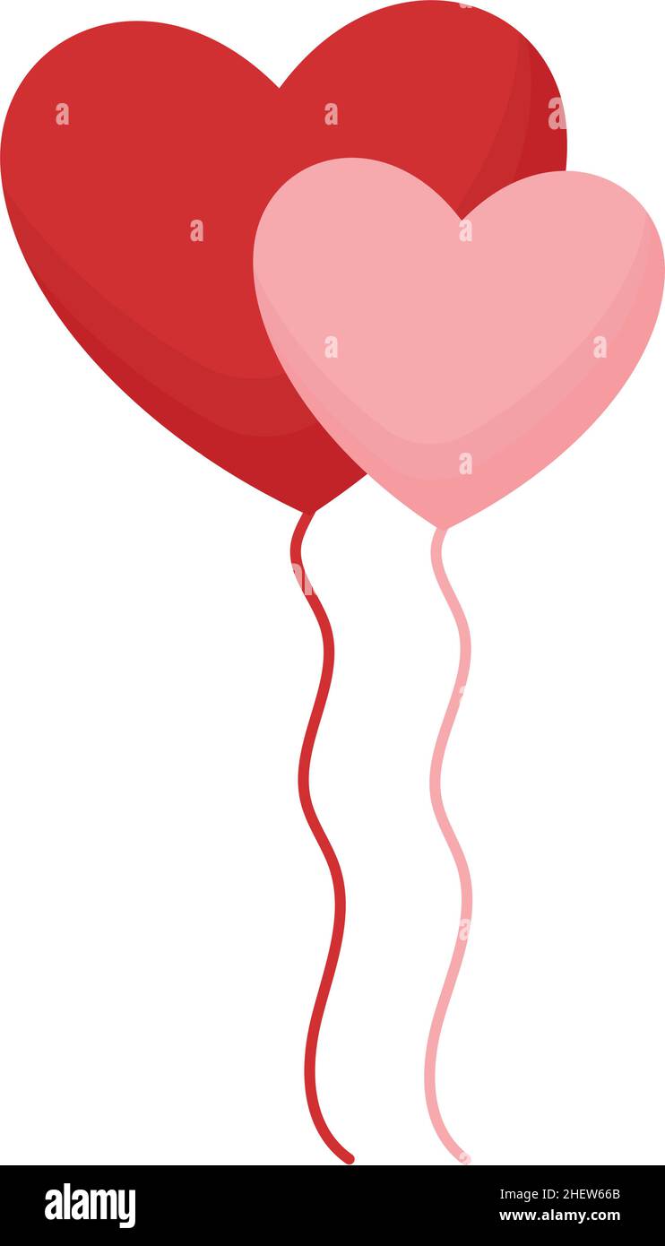 heart balloons design Stock Vector Image & Art - Alamy