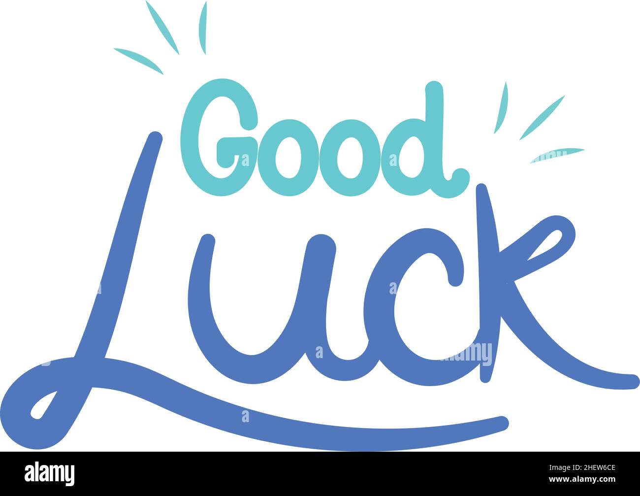 good luck script Stock Vector Image & Art - Alamy