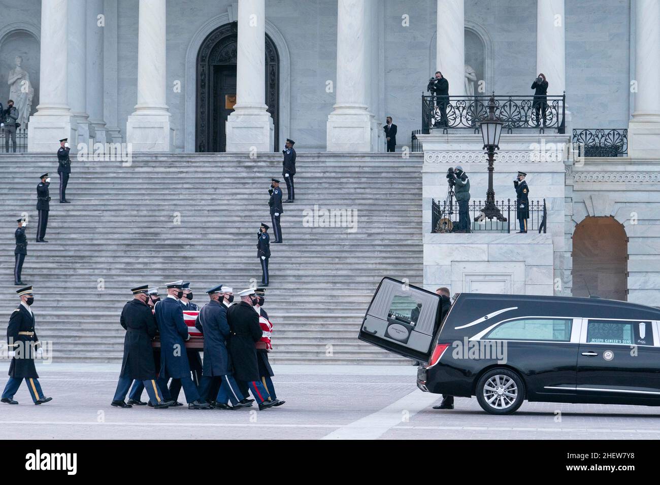 Washington, United States Of America. 12th Jan, 2022. The casket of ...