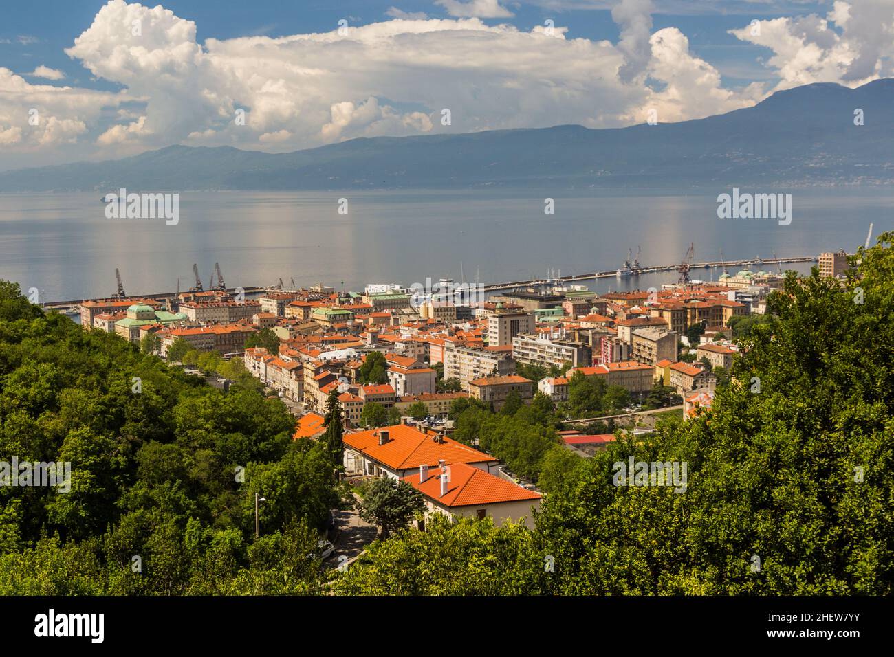Aerial view of Rijeka, Croatia Stock Photo - Alamy