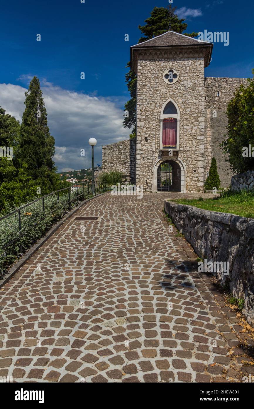 Gate of Trsat castle in Rijeka, Croatia Stock Photo - Alamy