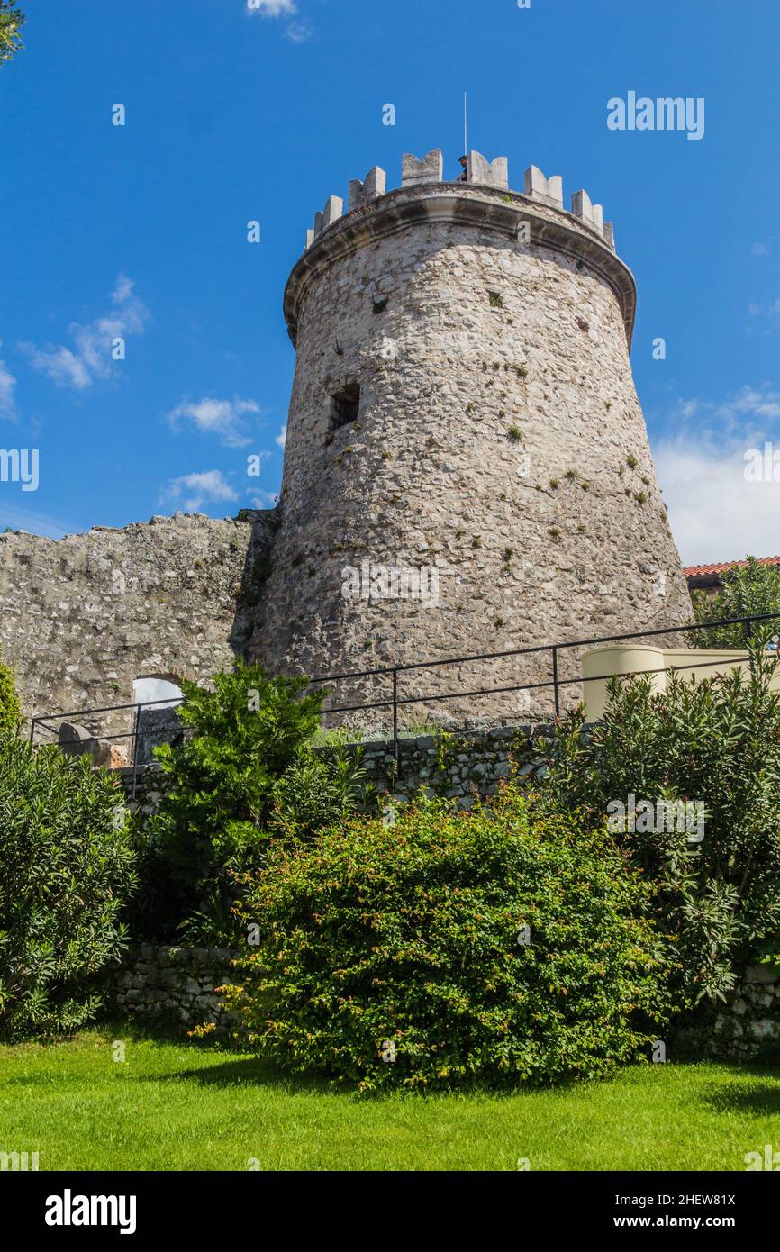 Tower of Trsat castle in Rijeka, Croatia Stock Photo - Alamy