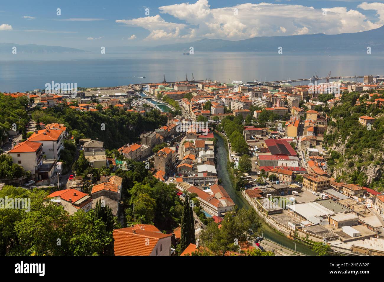 Aerial view of Rijeka, Croatia Stock Photo - Alamy
