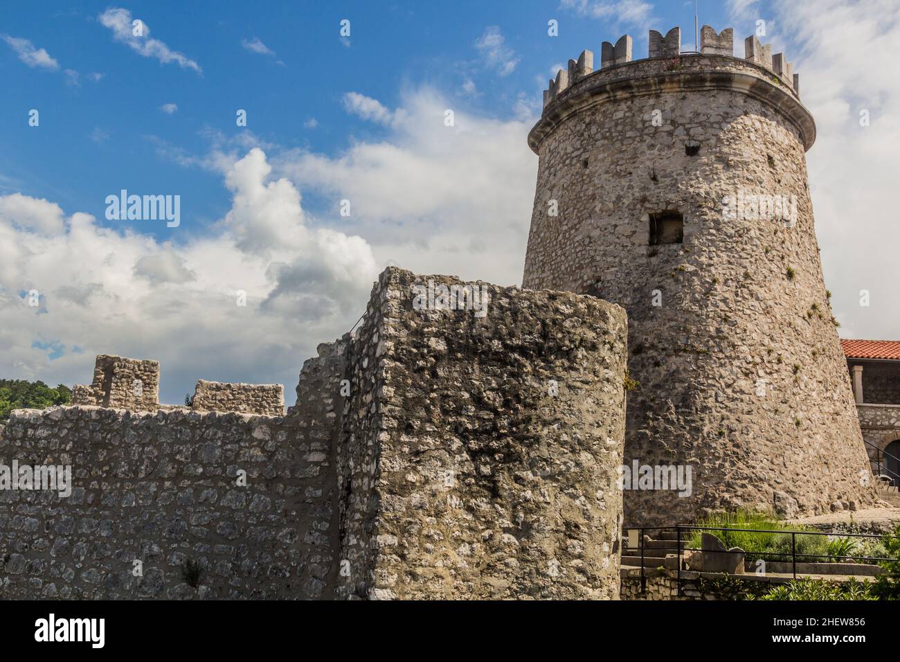 Tower of Trsat castle in Rijeka, Croatia Stock Photo - Alamy