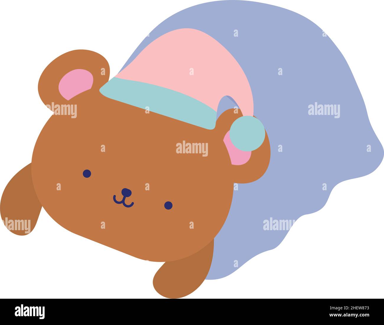 sleepy teddy bear Stock Vector Image & Art - Alamy