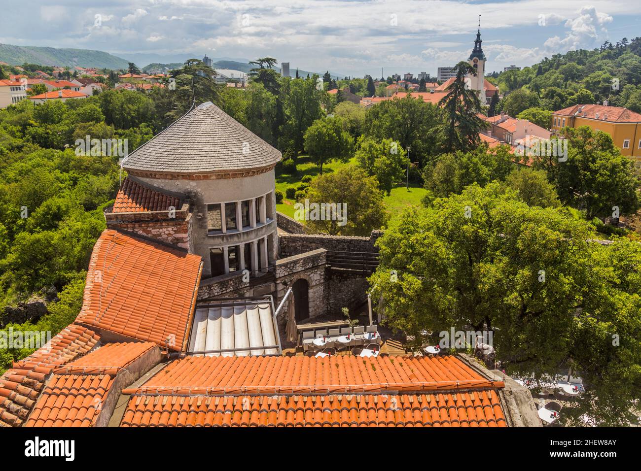 Tower of Trsat castle in Rijeka, Croatia Stock Photo - Alamy