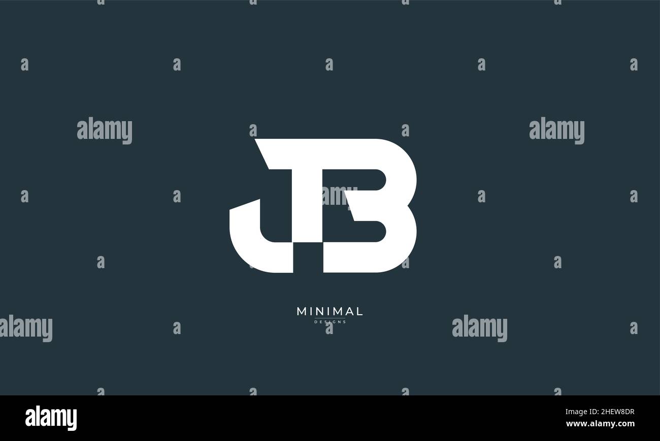 Alphabet letter icon logo JB Stock Vector Image & Art - Alamy