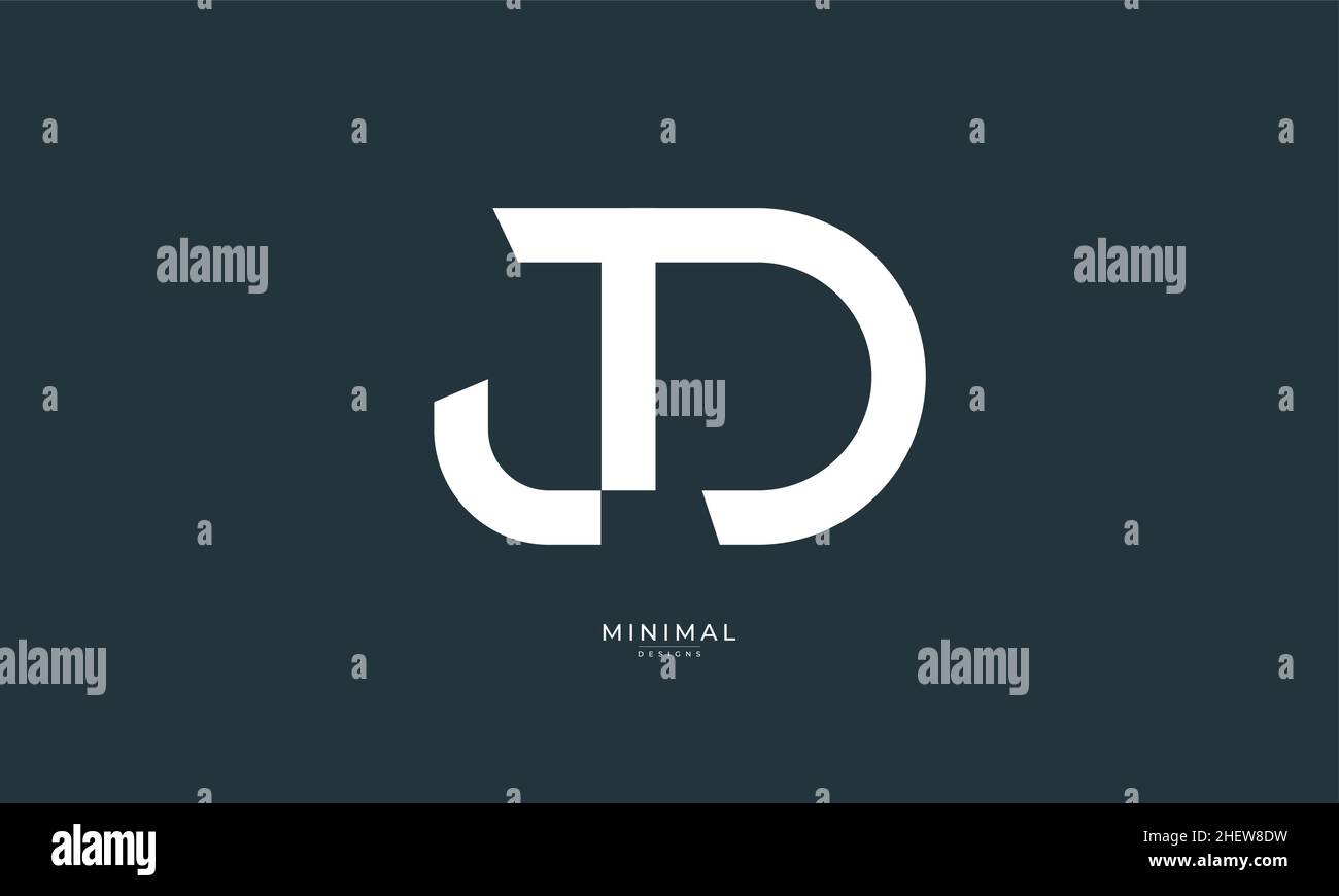 Alphabet letter icon logo JD Stock Vector Image & Art - Alamy