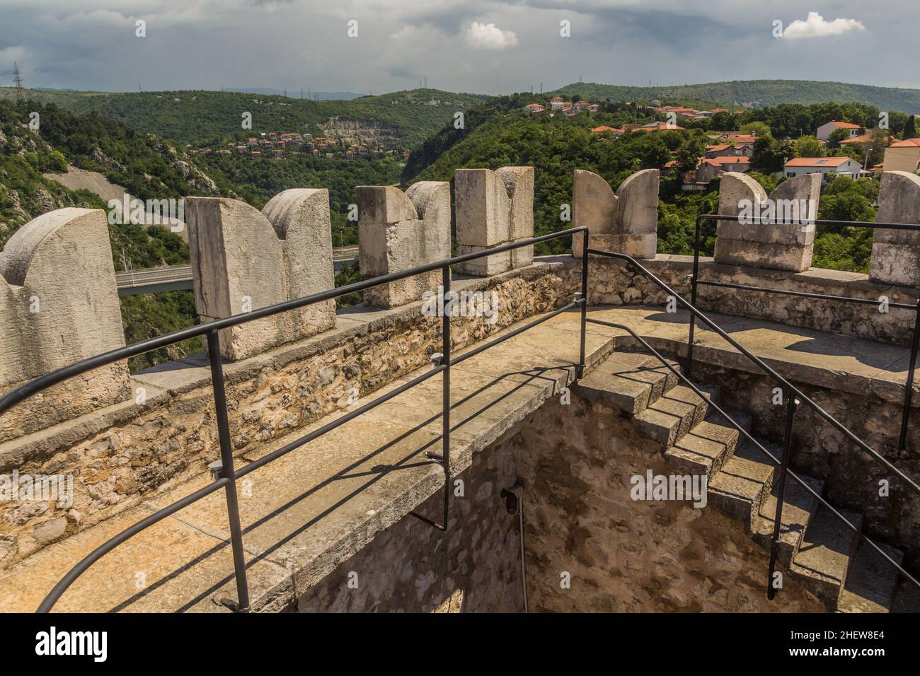 View from Trsat castle in Rijeka, Croatia Stock Photo - Alamy