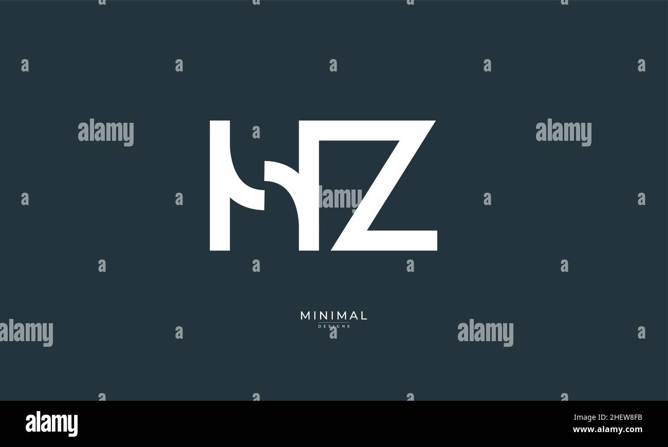 Alphabet letter icon logo HZ Stock Vector Image & Art - Alamy