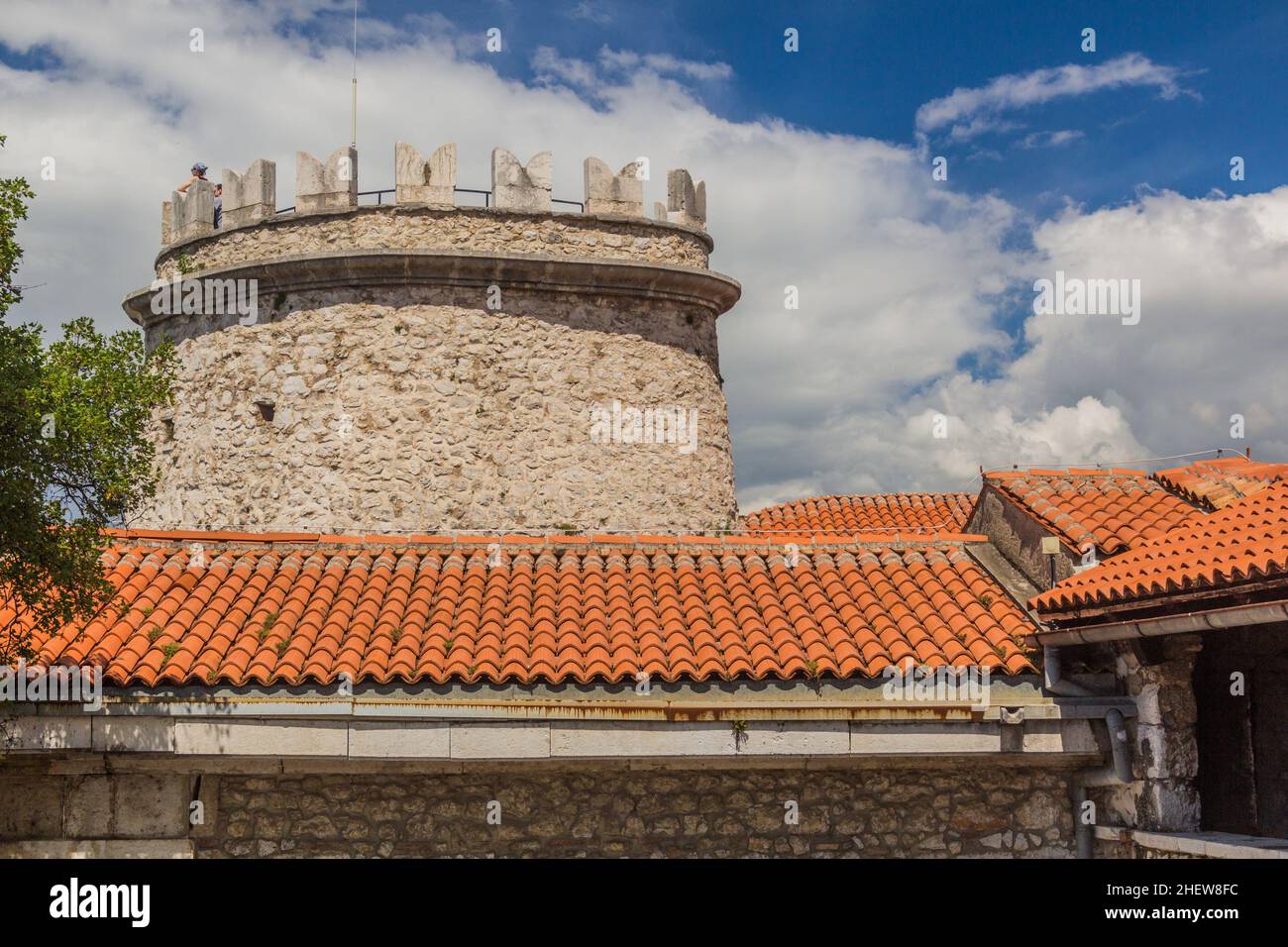 Tower of Trsat castle in Rijeka, Croatia Stock Photo - Alamy