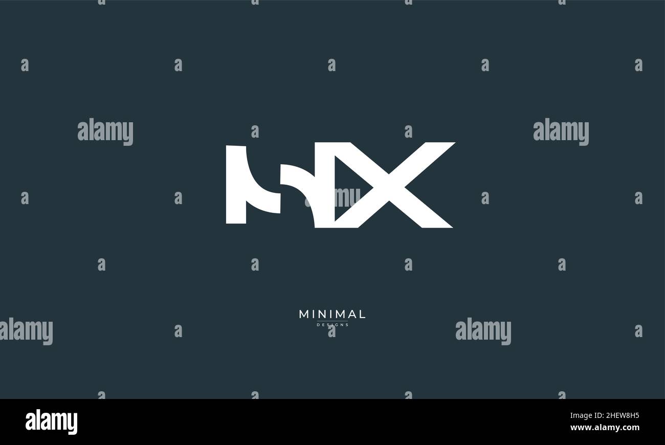 Alphabet letter icon logo HX Stock Vector Image & Art - Alamy