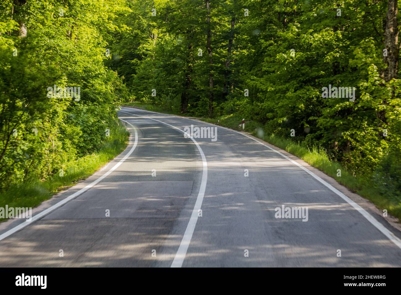 Road number 1 near Plitvice lakes, Croatia Stock Photo - Alamy