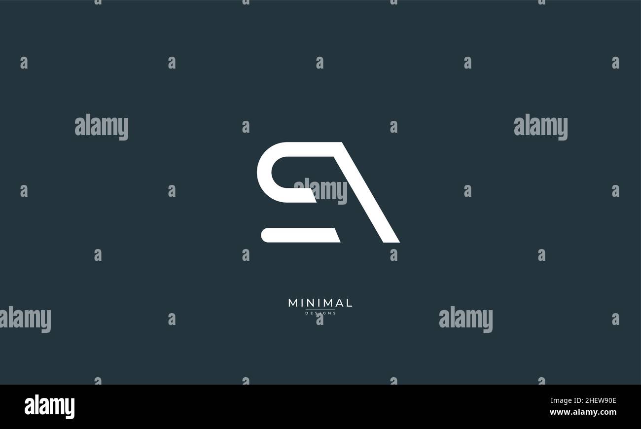 Alphabet letter icon logo EA Stock Vector Image & Art - Alamy