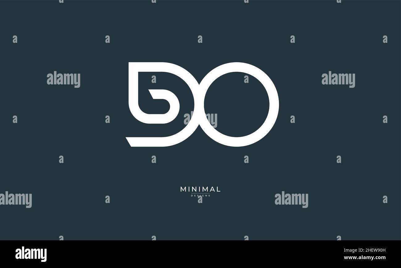 Alphabet letter icon logo DO Stock Vector Image & Art - Alamy