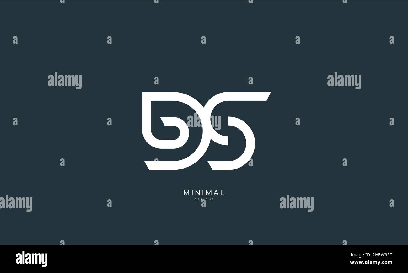 Alphabet letter icon logo DS Stock Vector Image & Art - Alamy