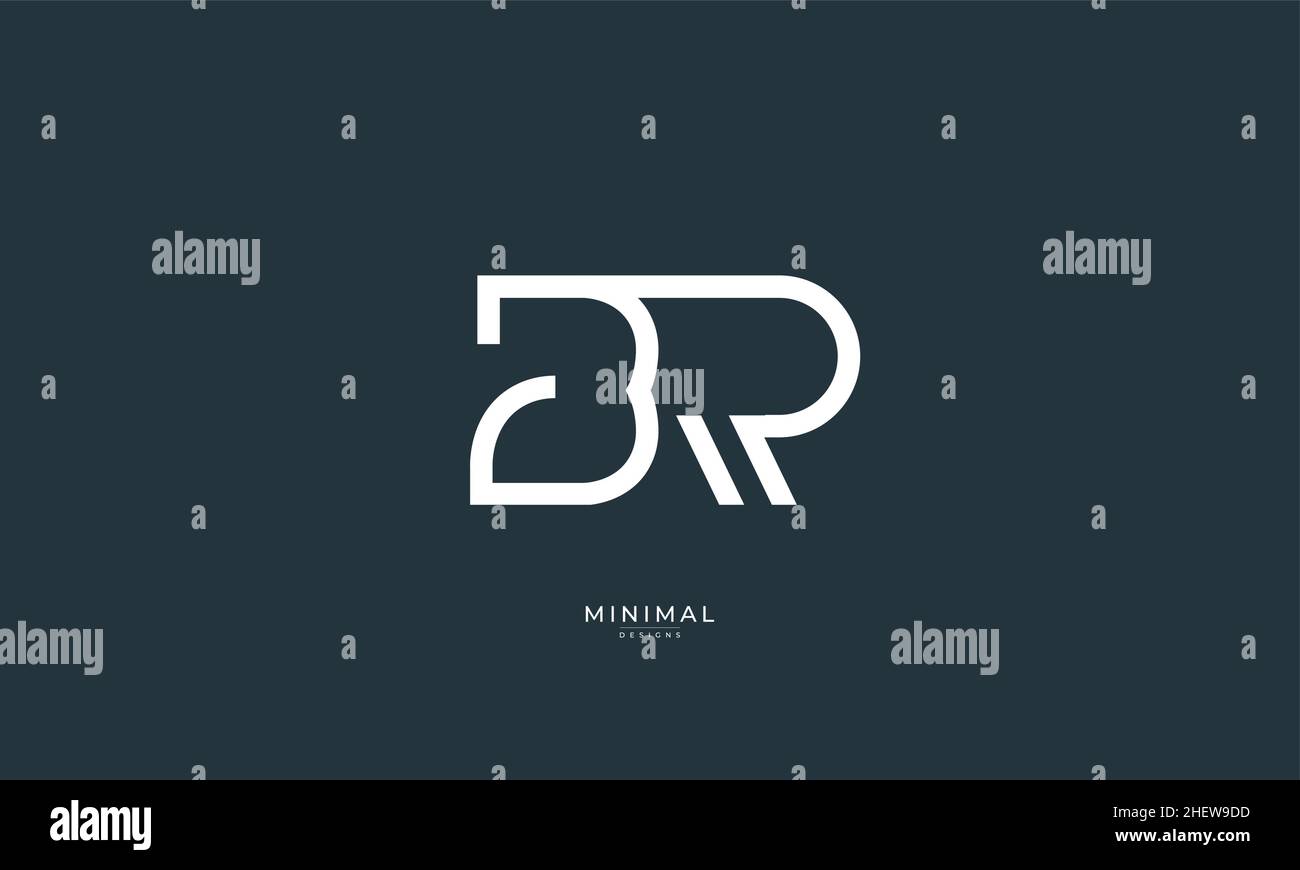 Alphabet letter icon logo BR Stock Vector Image & Art - Alamy