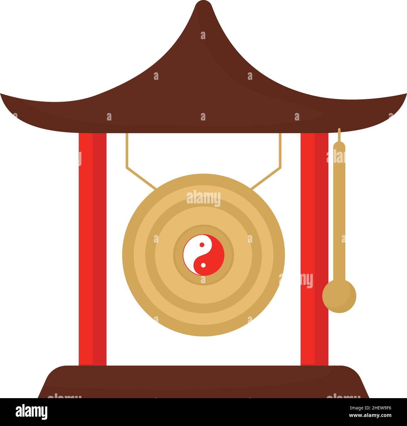 decorative chinese gong Stock Vector Image & Art - Alamy