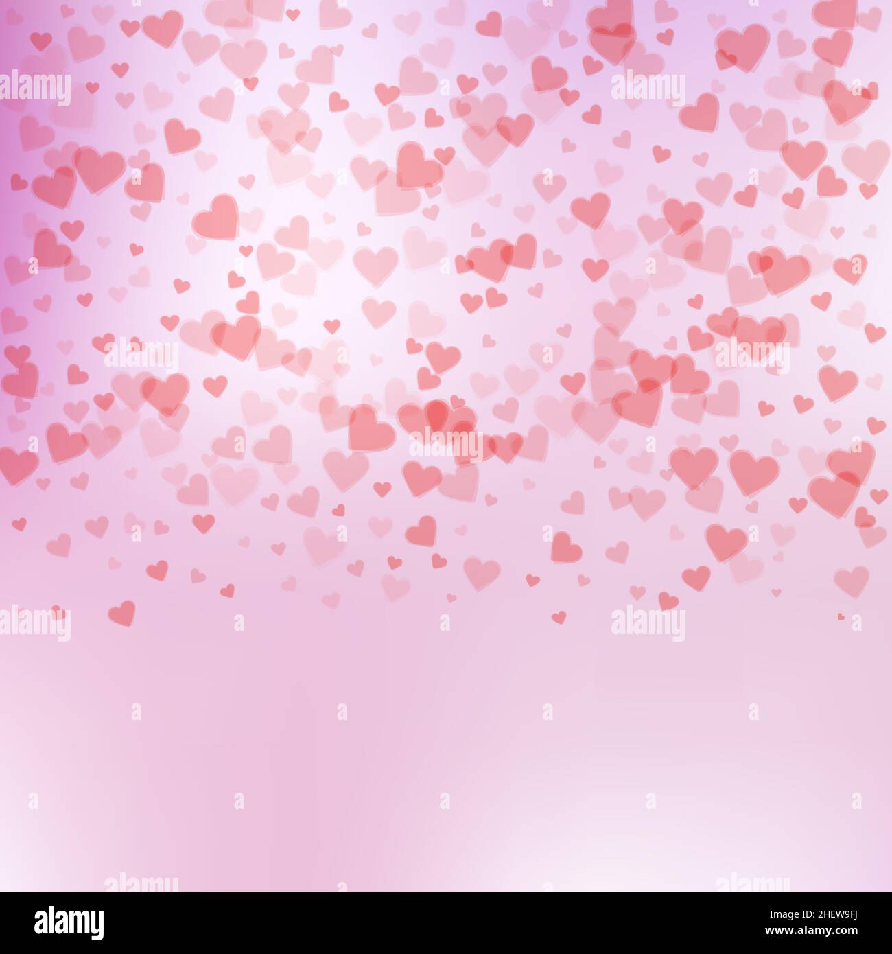 Red heart love confettis. Valentine's day gradient posh background ...