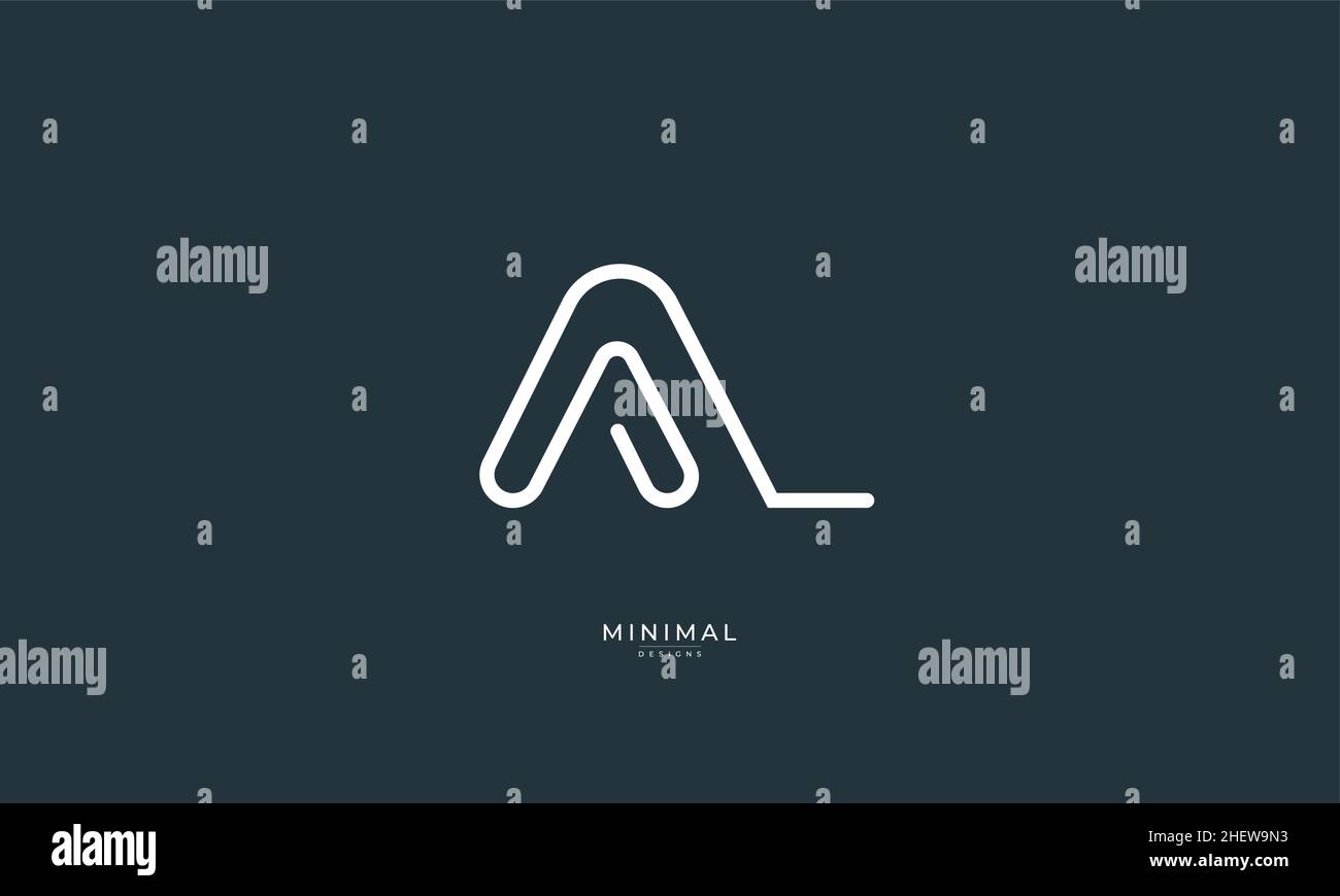 Alphabet letter icon logo AL Stock Vector Image & Art - Alamy