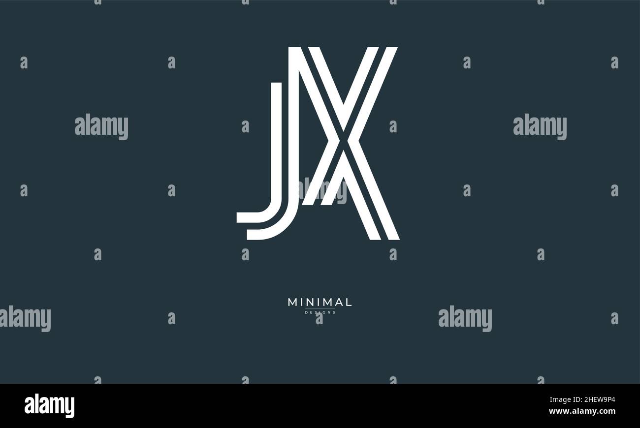 Alphabet letter icon logo JX Stock Vector Image & Art - Alamy