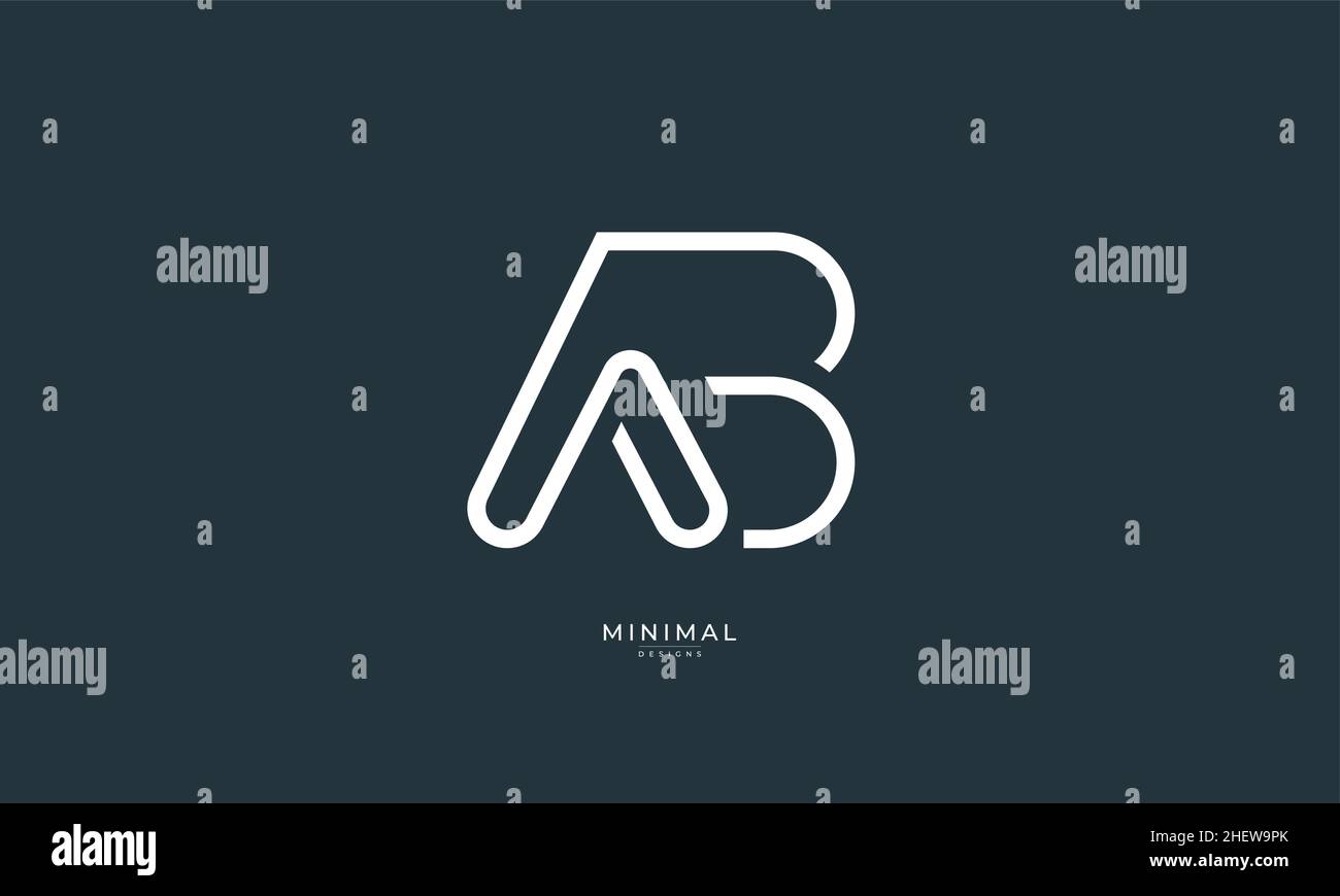 Alphabet letter icon logo AB Stock Vector Image & Art - Alamy