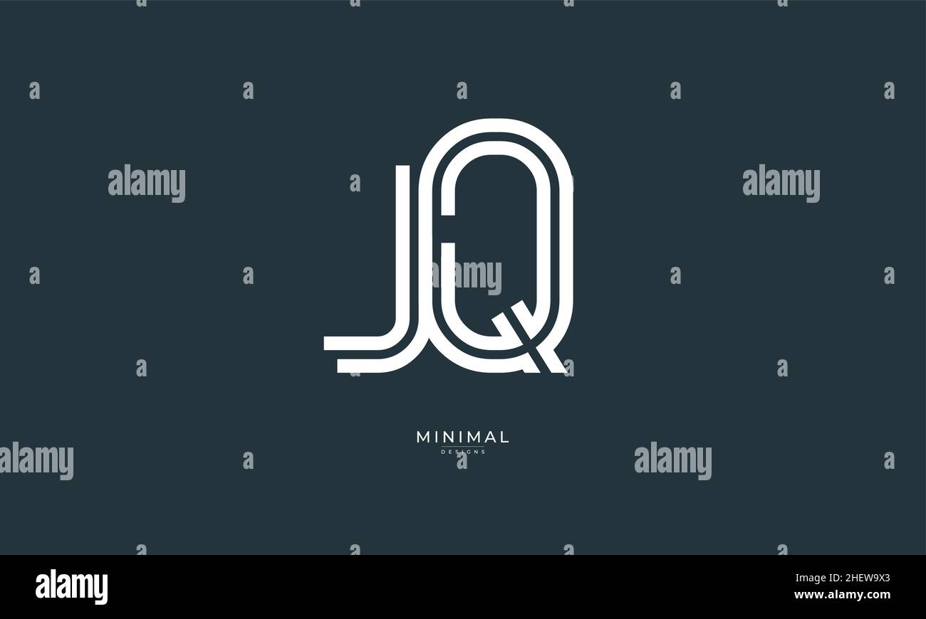 Alphabet letter icon logo JQ Stock Vector Image & Art - Alamy