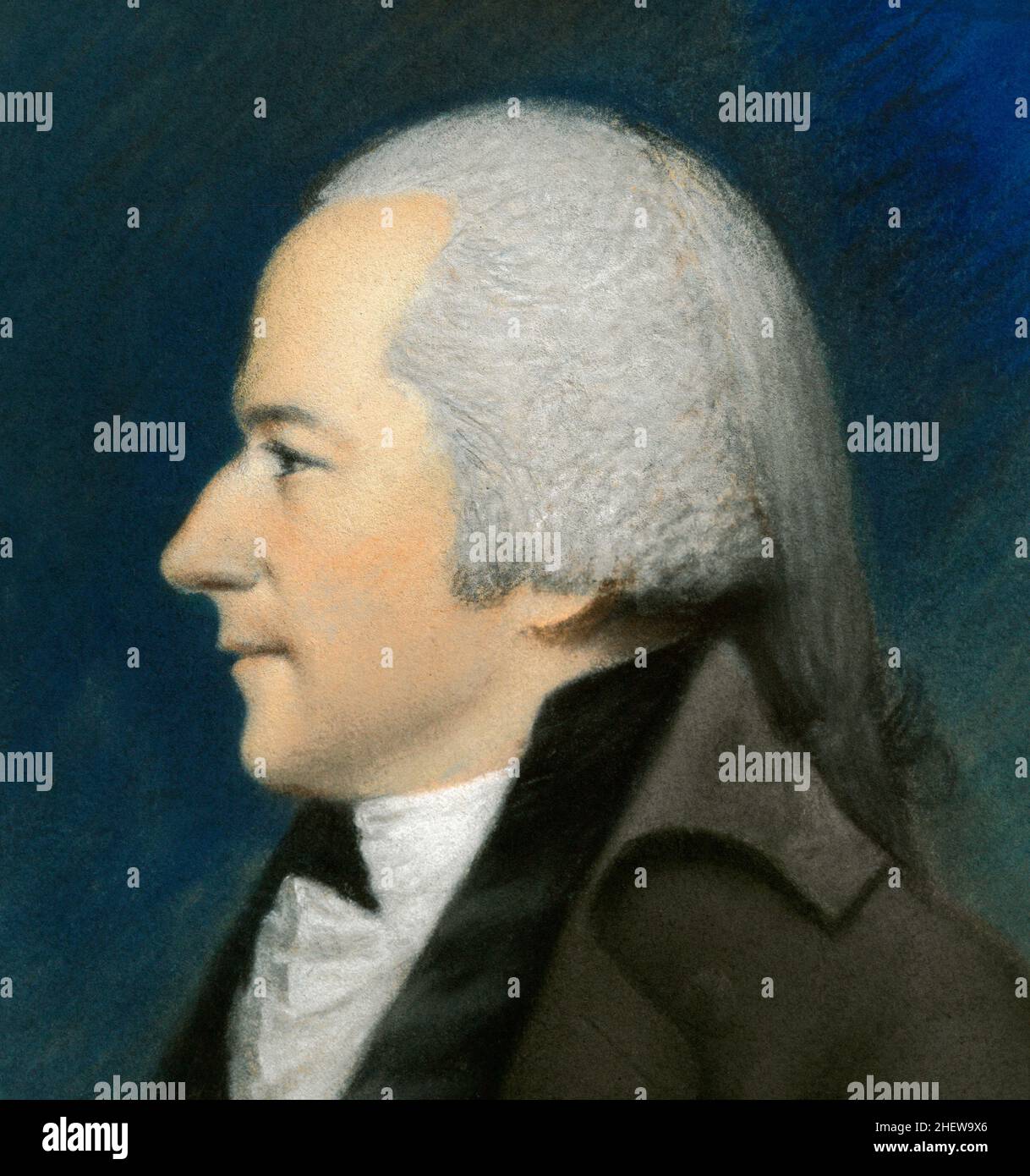 Alexander Hamilton James Sharples, 1796 Stock Photo - Alamy