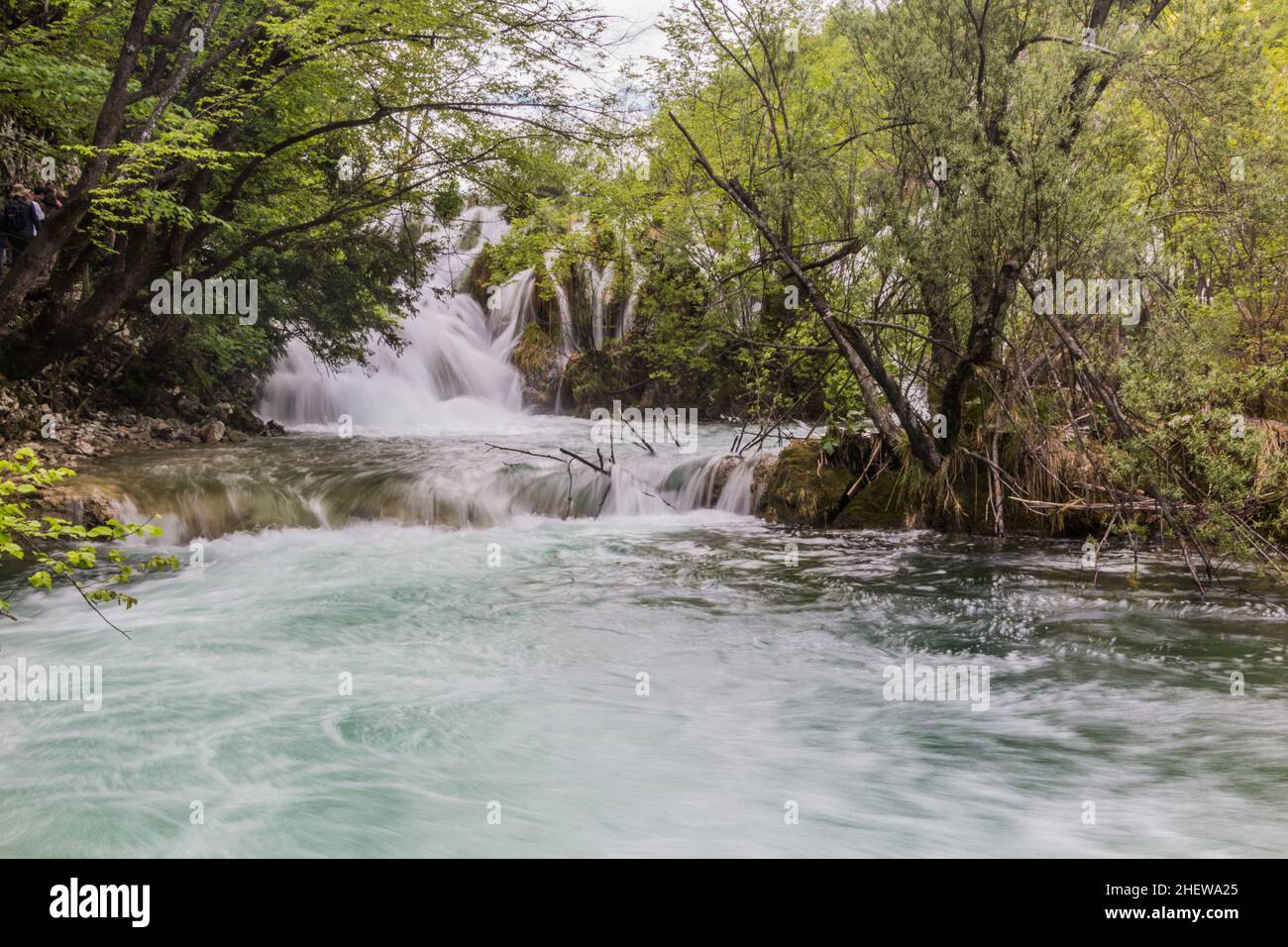 Milke Trnine waterfall Plitvice Lakes National Park, Croatia Stock ...