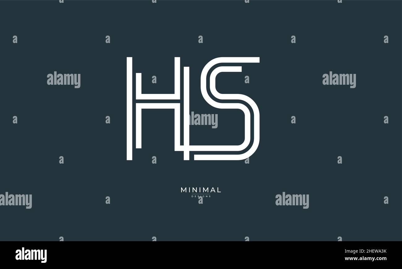 Letter hs logo hi-res stock photography and images - Alamy