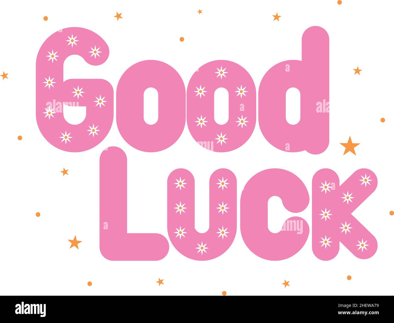 colored good luck phrase Stock Vector Image & Art - Alamy