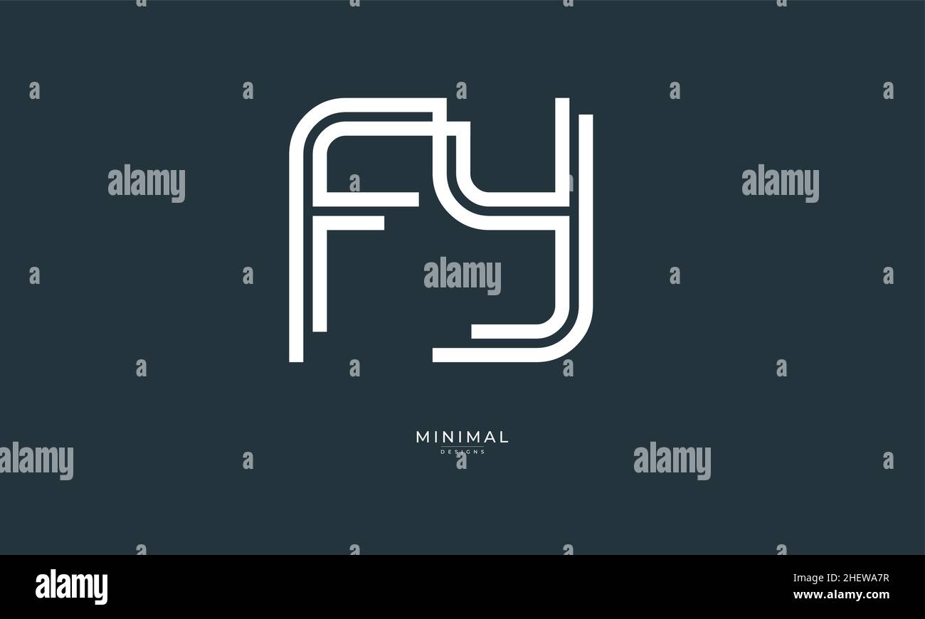 Alphabet letter icon logo FY Stock Vector Image & Art - Alamy