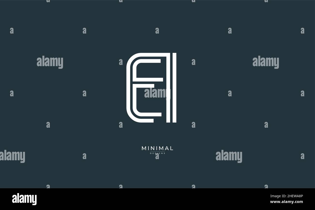 Alphabet letter icon logo EI Stock Vector Image & Art - Alamy