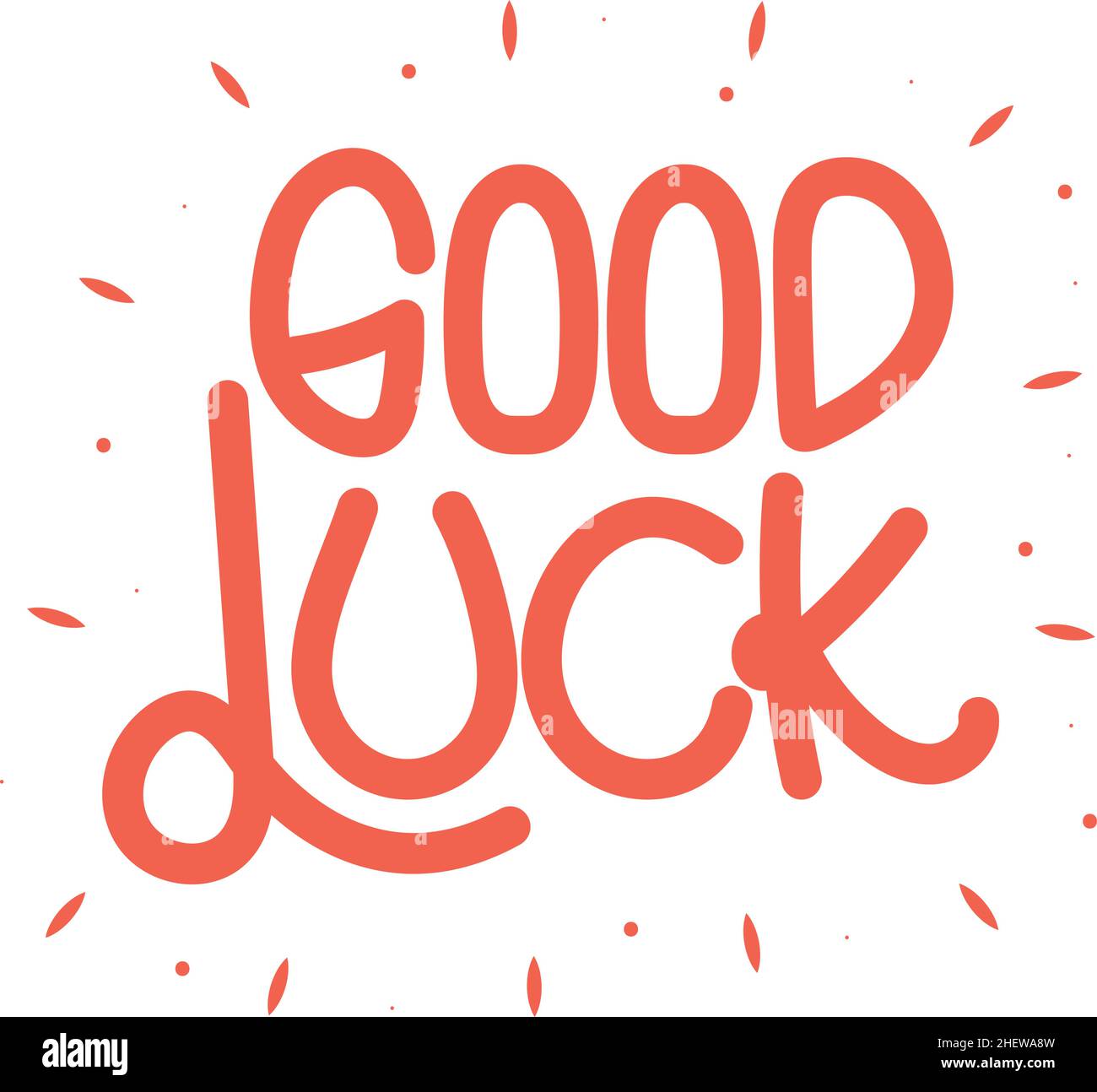 good luck lettering Stock Vector Image & Art - Alamy