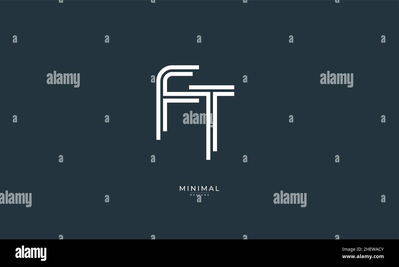 Alphabet letter icon logo FT Stock Vector Image & Art - Alamy