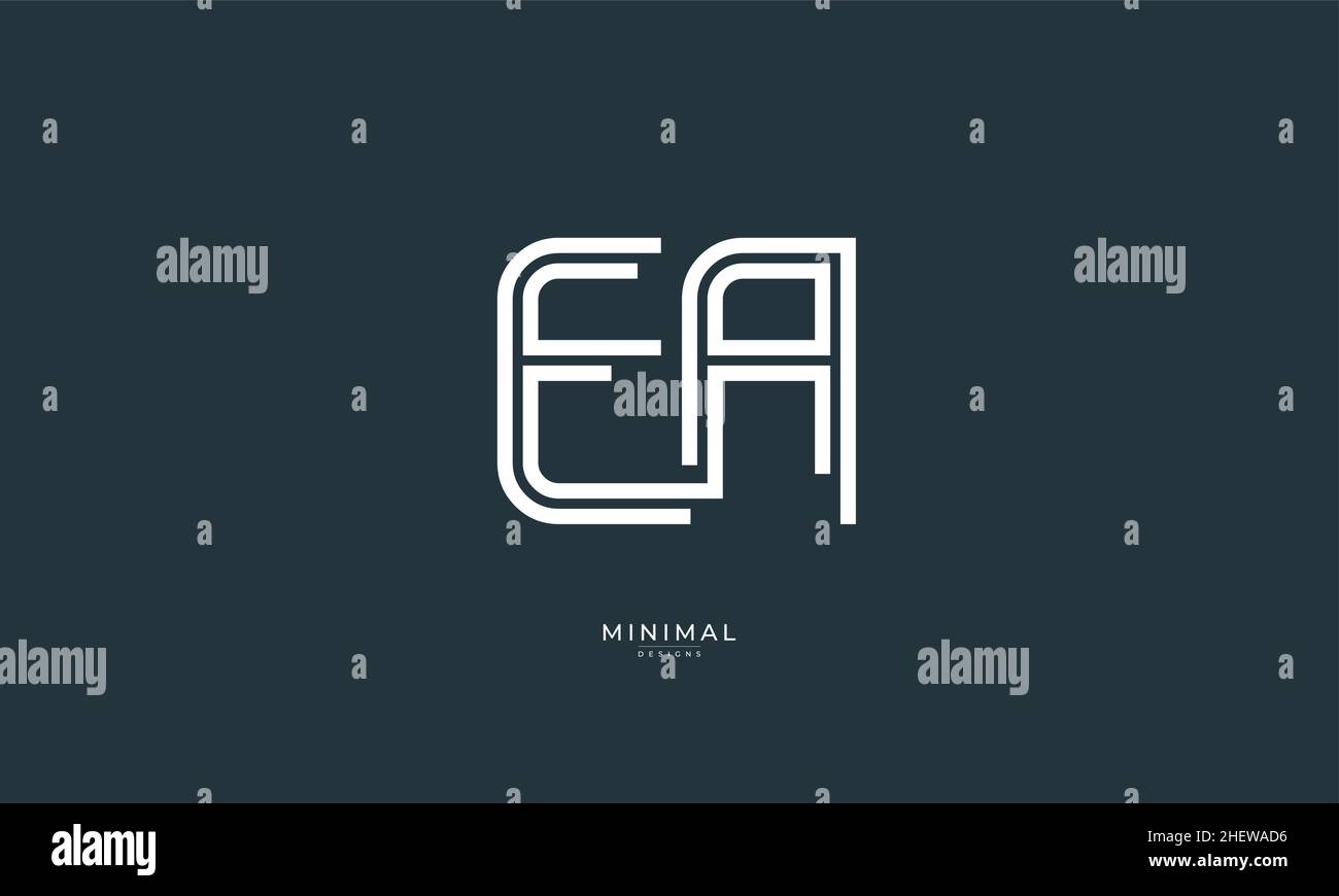 Alphabet letter icon logo EA Stock Vector Image & Art - Alamy