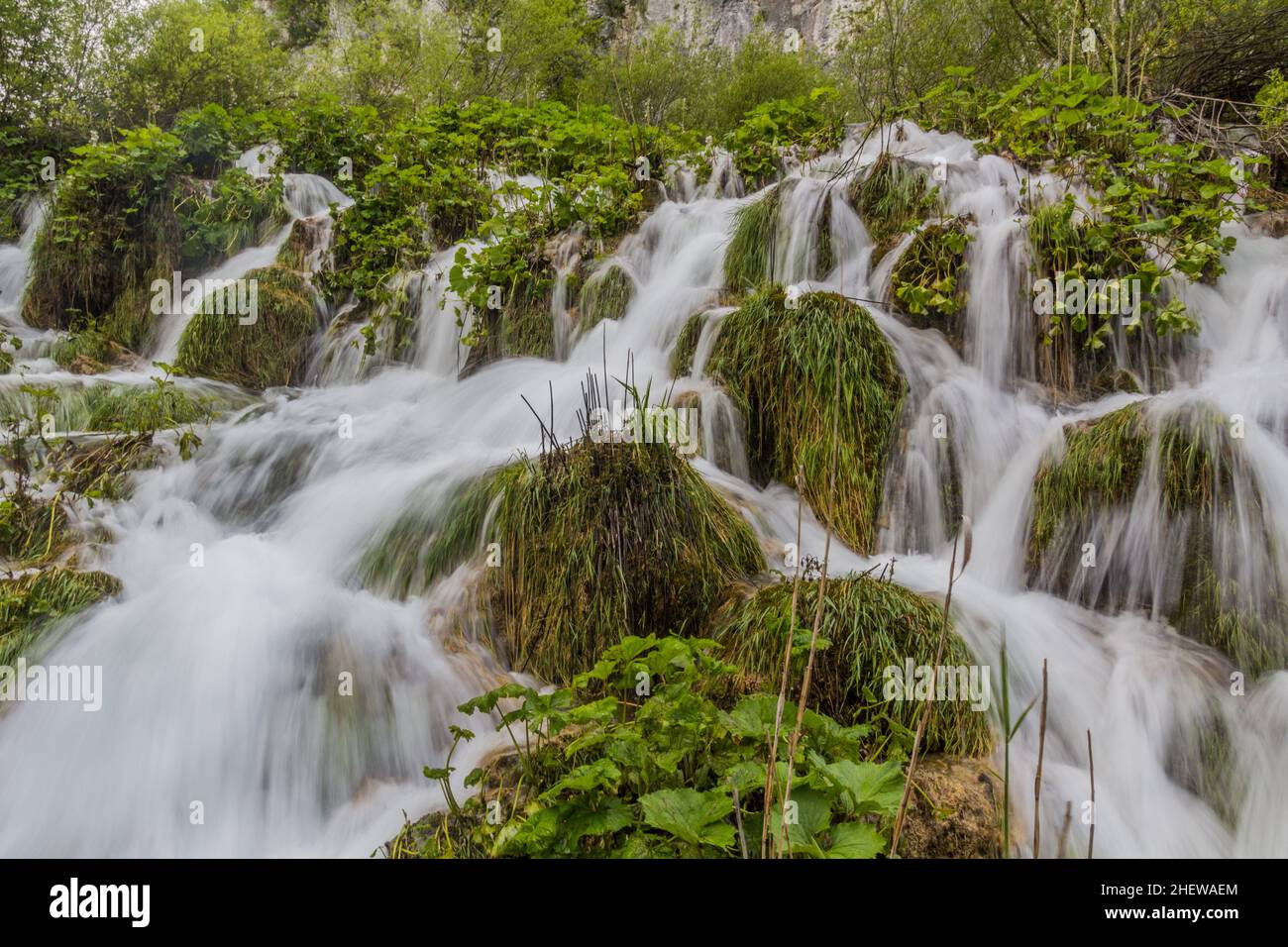 Big cascades in Plitvice Lakes National Park, Croatia Stock Photo - Alamy
