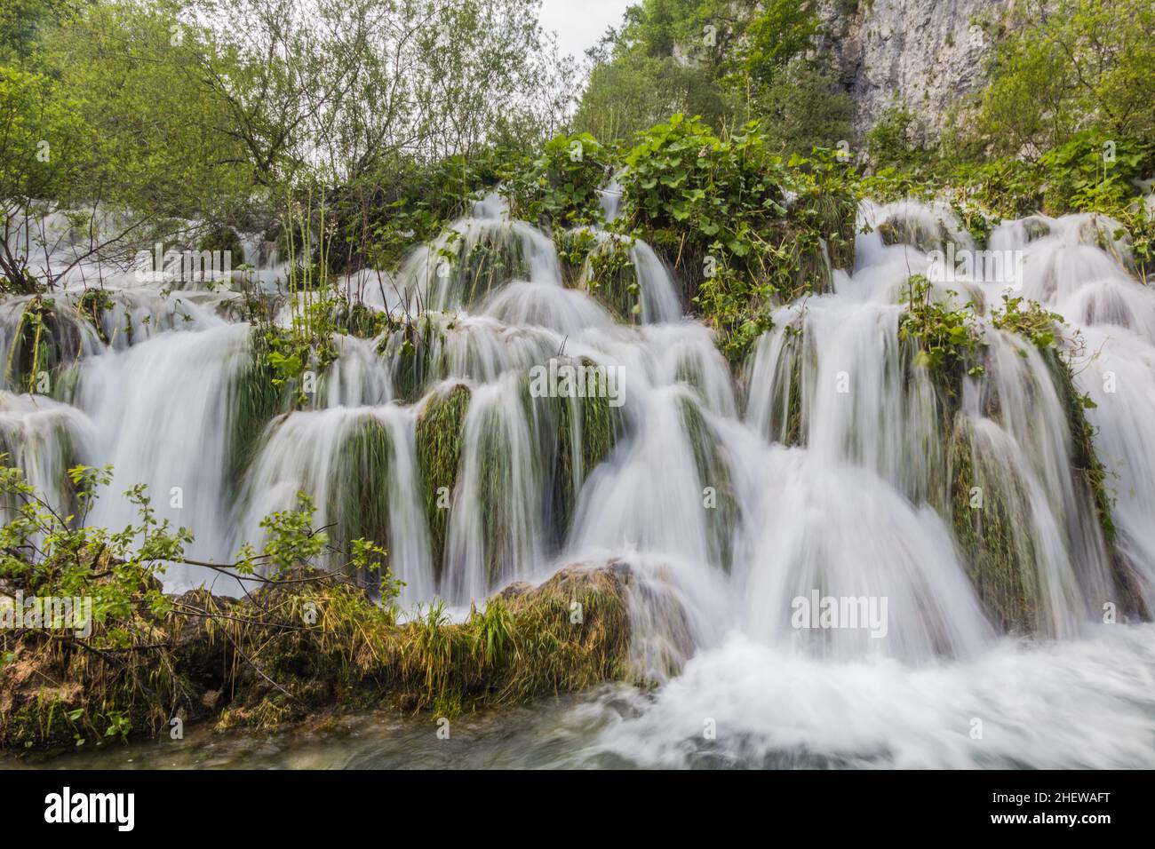 Big cascades in Plitvice Lakes National Park, Croatia Stock Photo - Alamy