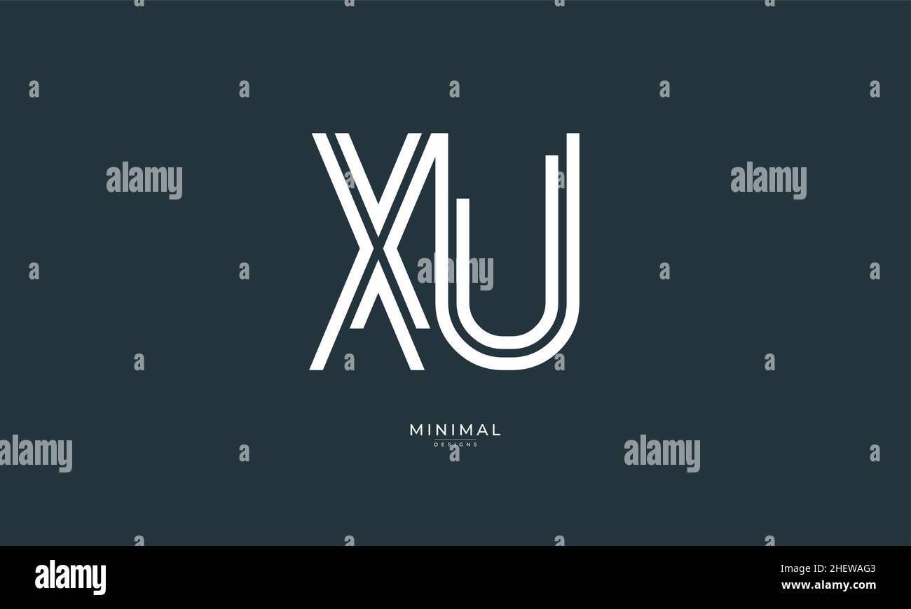 Alphabet letter icon logo XU Stock Vector Image & Art - Alamy